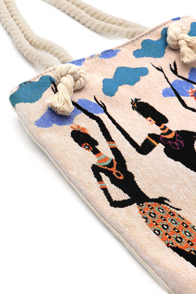 Afro Women Pattern Tapestry Shoulder Bag