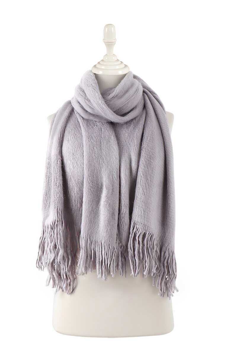 Gri Angora Şal