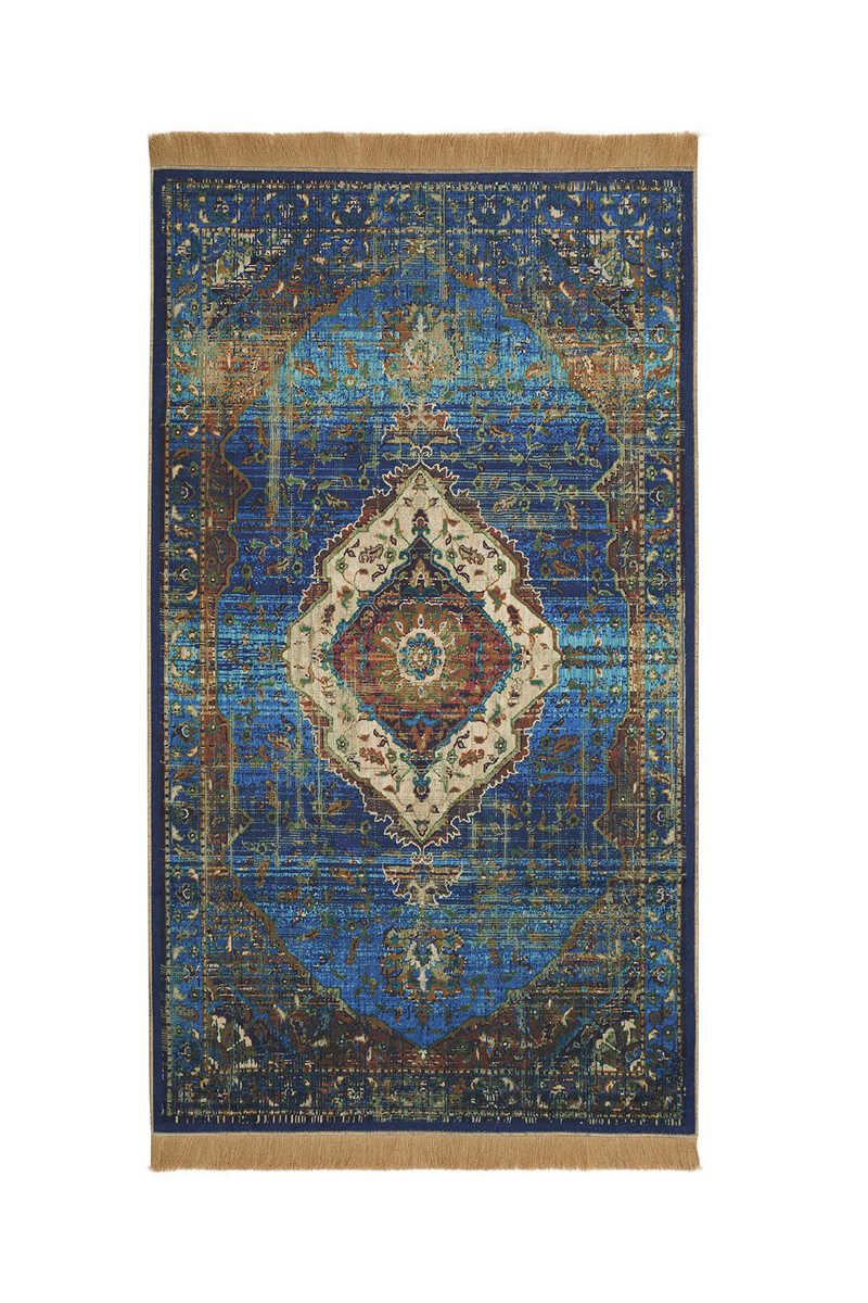Blue Velvet Carpet Prayer Rug